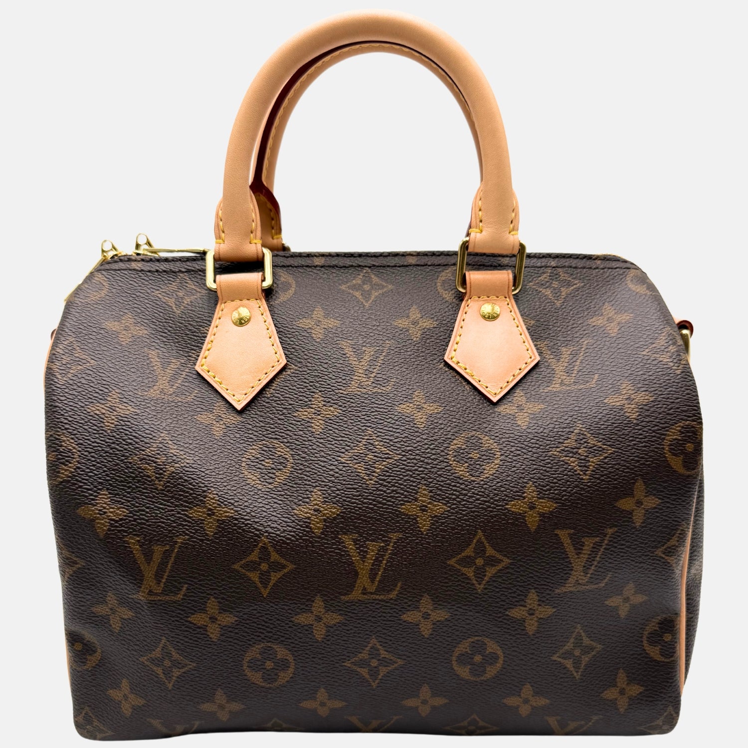 Louis Vuitton Speedy 25 Monogram Canvas and Vachetta Leather